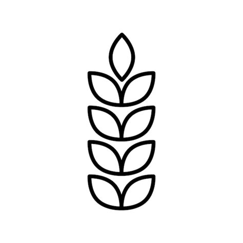Premium Vector Wheat Icon
