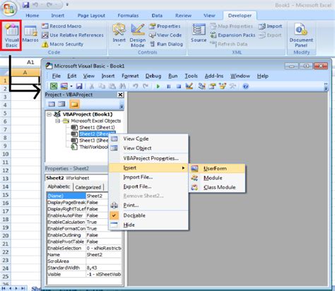 Cara Menggunakan Userform Pada Microsoft Excel 2007 10 Future 90