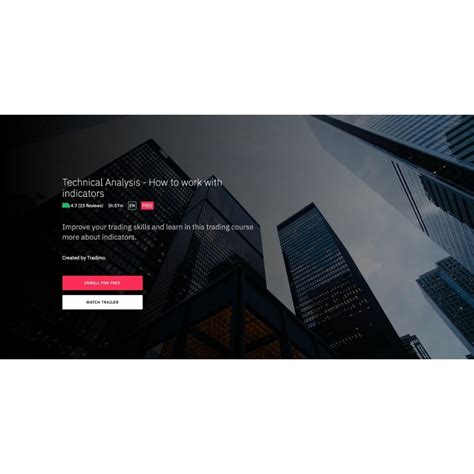 Technical Analysis How To Work With Indicators By Tra