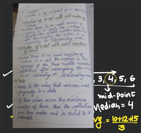 Median Median Is The Midpoint Of A Describe⇒ Median Of A Set With Odd