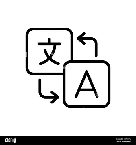 Translation Icon Vector Design Template In White Background Stock