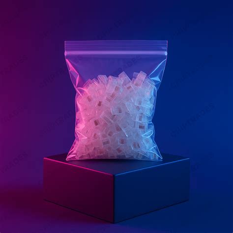 0825 Polythene Pack Rj45 Passthrough Connector Pack Of 100