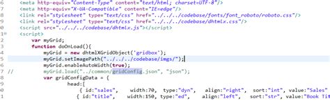 How To Set The Grid Config Dynamicly In The Js Suite DHTMLX
