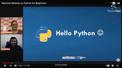 report on webinar on python for beginners rai university naac