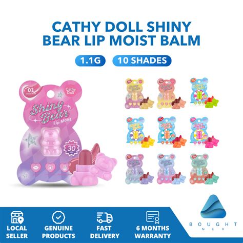Cathy Doll Shiny Bear Lip Moist 11g Candy Lollipop Peach Flavored Lip
