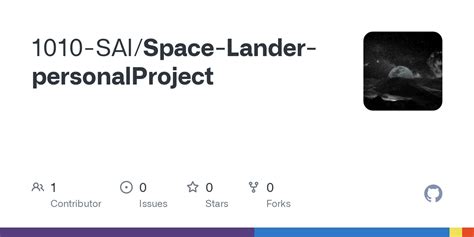 github 1010 sai space lander personalproject