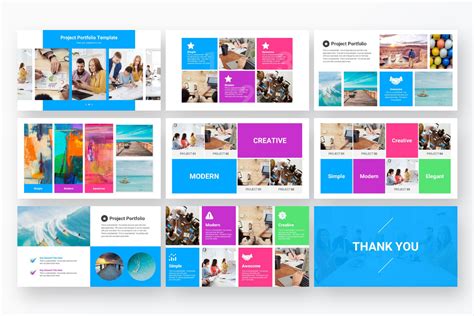 Project Portfolio Powerpoint Presentation Template Nulivo Market
