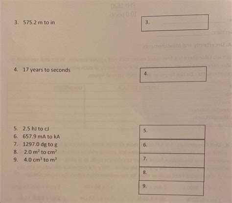 Solved Part B Unit Conversions For Full Credit Show All Chegg