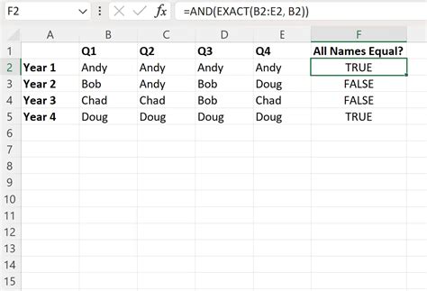 Excel So Prüfen Sie Ob Alle Werte Gleich Sind Statistik