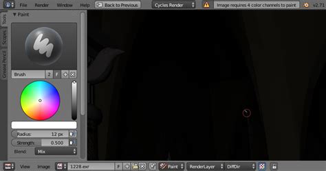 Compositing Nodes Painting On Openexr Multilayer Images Blender