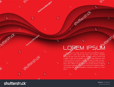 Abstract Red Curve Overlap Blank Space Stock Vector Royalty Free Shutterstock