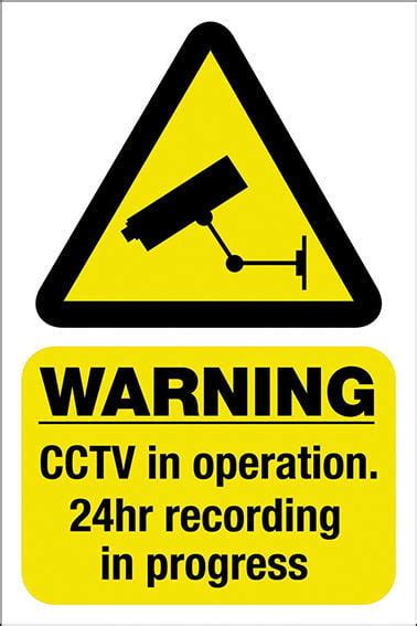 Cctv Warning Poster Age Check Certification Scheme