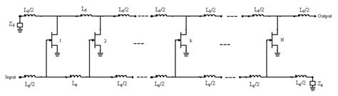 Schematic Of Fet Distributed Amplifier Download Scientific Diagram