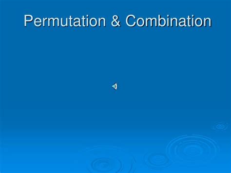 Ppt Permutation And Combination Powerpoint Presentation Free Download Id 3715343
