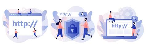 Hypertext Transfer Protocol Concept Data Web Vector Image