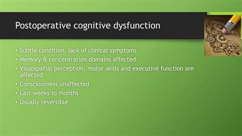 Post Operative Cognitive Dysfunction Pptx