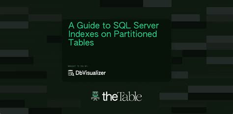 A Guide To Sql Server Indexes On Partitioned Tables