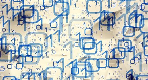 Computer Binary Code Cyberspace Background Stock Illustration