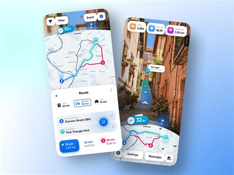 Ar Navigator Mobile App Ui Behance Ar Navigator Mobile App Ui Behance