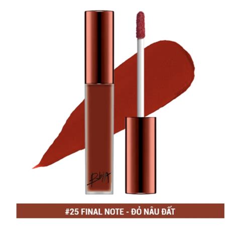 Son Kem Lì Bbia Last Velvet Tint 25 Final Note Đỏ Nâu Trầm 5gr