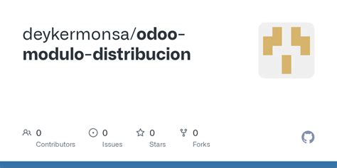 Github Deykermonsaodoo Modulo Distribucion