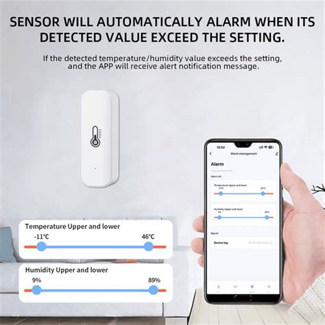 Tuya Zigbee Temperature Humidity Sensor Smart Home Temperature Sensors