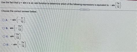 solved use the fact that y sinx is an odd function to