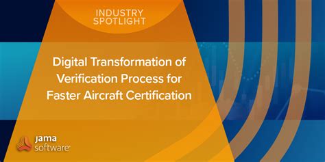 verification process for faster aircraft certification jama software