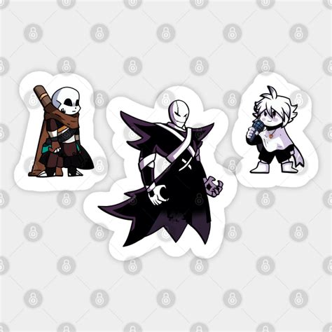 Fnf X Gaster X Chara Ink Sans Mod X Event X Gaster Fnf Sticker Teepublic