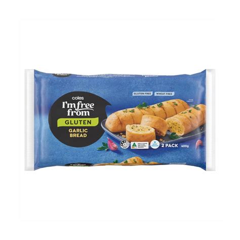 Buy Coles Im Free From Garlic Bread 400g Coles