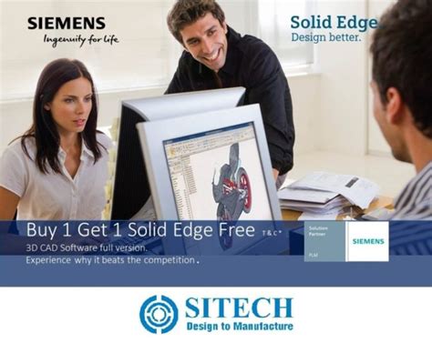 siemens solid edge 3d cad modeling software sitechplm