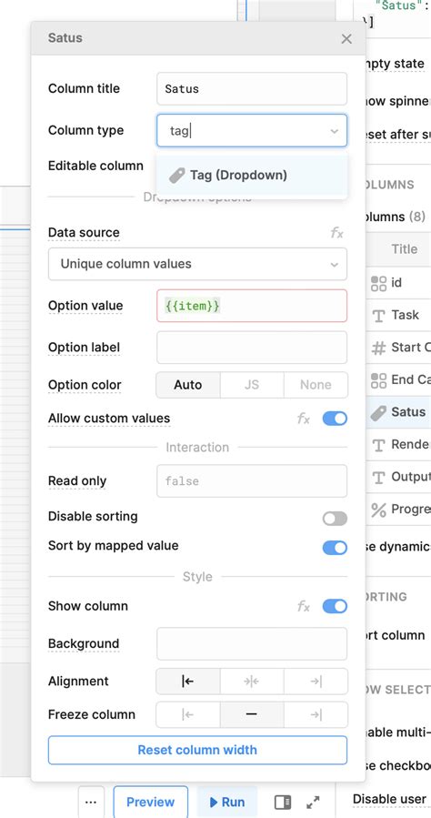 Tag Dropdown Not Showing The List Of Values To Select From 💬 App