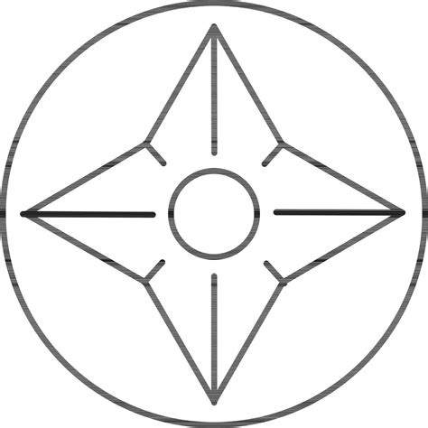 Línea Arte Icono De Campass En Plano Estilo 24331722 Vector En Vecteezy