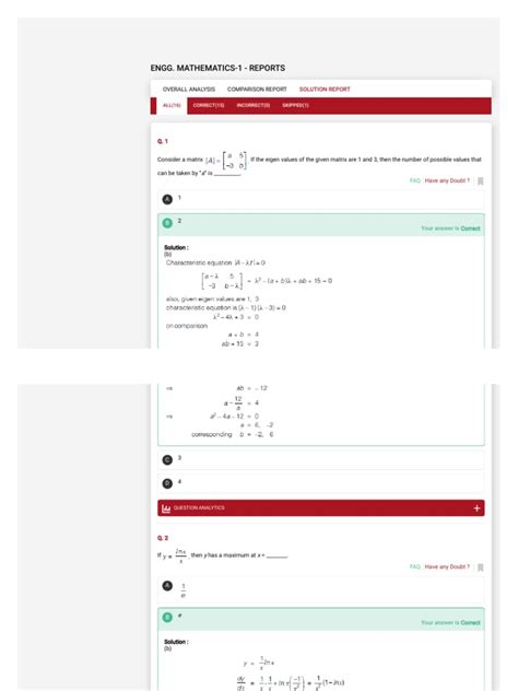 Maths Test Series Pdf Eigenvalues And Eigenvectors Matrix Mathematics