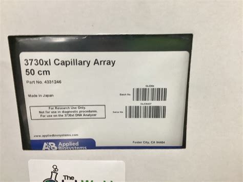 Abi 3730xl Dna Analyzer 96 Capillary Array 50cm Tlwg