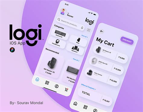 Logitech Ui Design With Prototype Animation On Behance