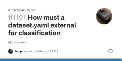 How Must A Datasetyaml External For Classification · Issue 1101