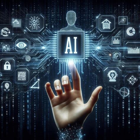 Futuristic Ai Technology With Digital Interface Premium Ai Generated Image