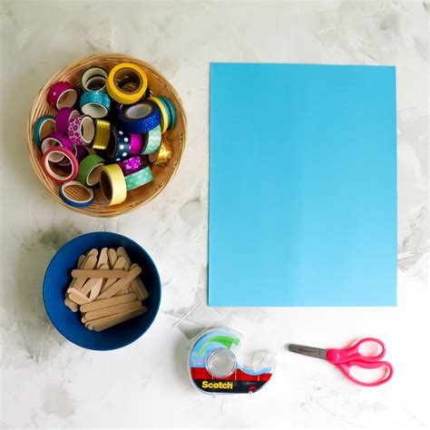 Mini Torah Scroll With Washi Tape — Make It Jewish