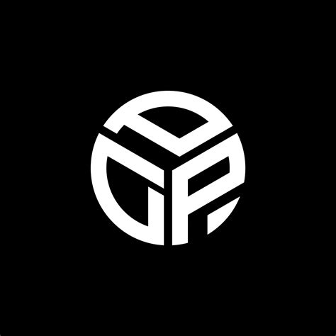 PDP Letter Logo Design On Black Background PDP Creative Initials Letter Logo Concept PDP