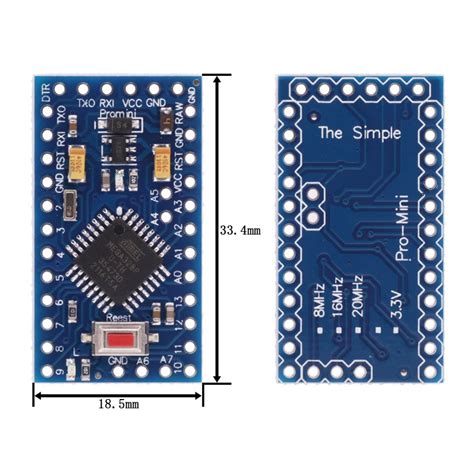 Jual Arduino Pro Mini ATmega328P 3 3V 8MHz Shopee Indonesia