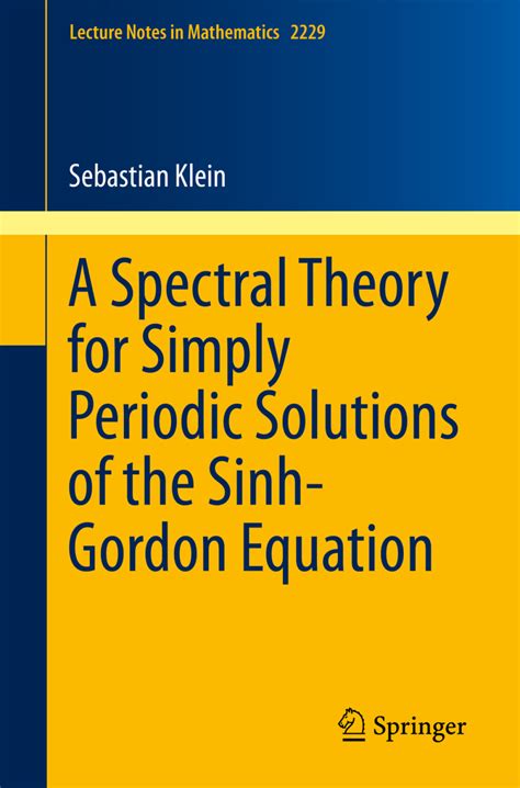 A Spectral Theory For Simply Periodic Solutions Of The Sinh Gordon