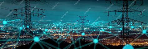 Premium Photo A Smart Grid Infrastructure With Iot Sensors Managing