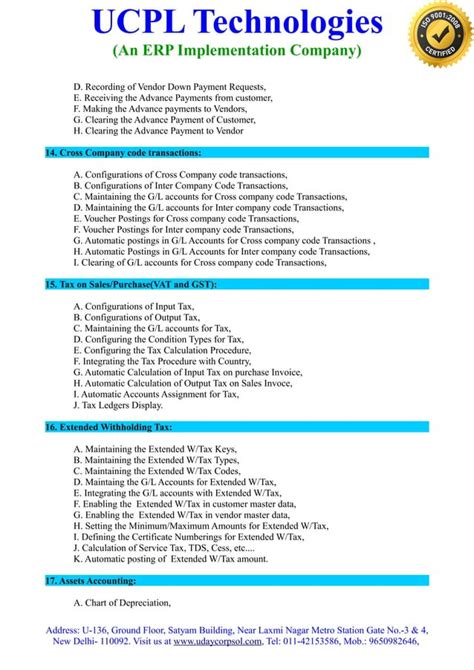 0004 Sap Fico Syllabus Ucpl Technologies Pdf