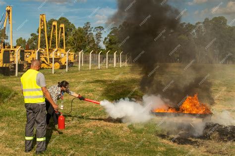 Premium Photo Fire Fighting Training