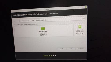 Trying To Install Linux Mint On My Pc Im Trying To Dualboot But Its