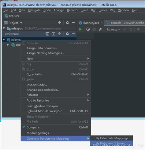 Idea逆向生成实体类 Csdn博客