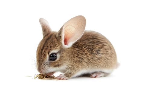 A Bilby Digging For Food On A White Background Premium Ai Generated Image