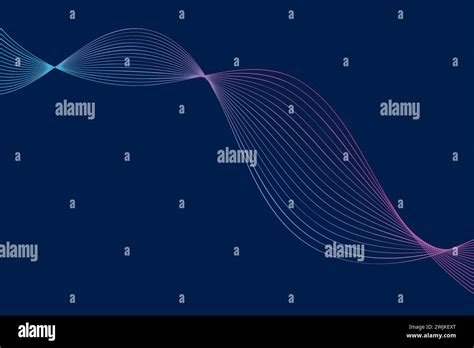 A Photo Showcasing A Blue Background With A Dynamic Wave Of Lines Creating A Mesmerizing Visual