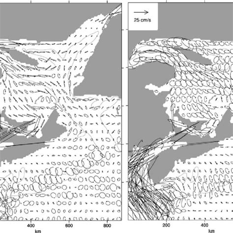 A Surface Left Panel And B Near Bottom Right Panel M 2 Tidal